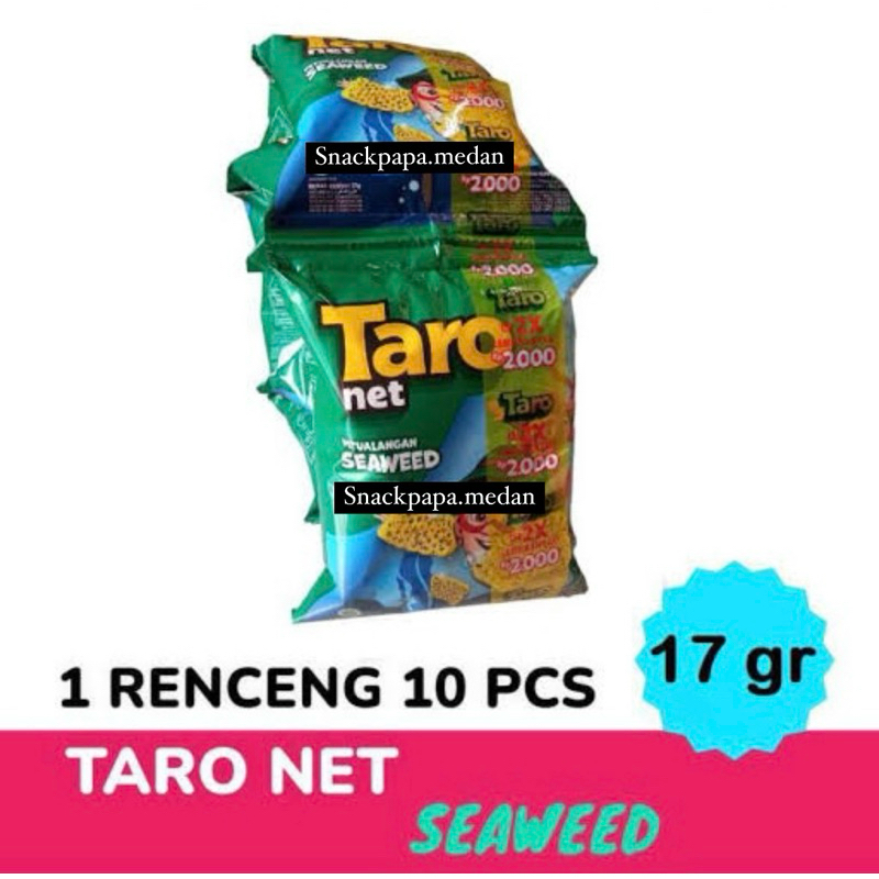 Jual TARO NET @17G 1 RENCENG ISI 10 BUNGKUS | SNACK TARO NET | Shopee ...