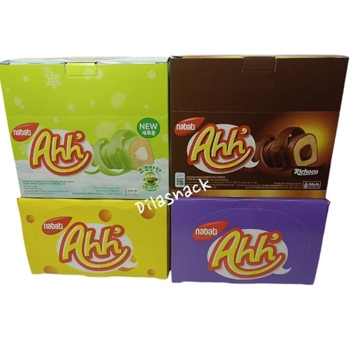 Jual richeese nabati siip ahh keju 1 box isi 20 ah coklat nabati baru ...