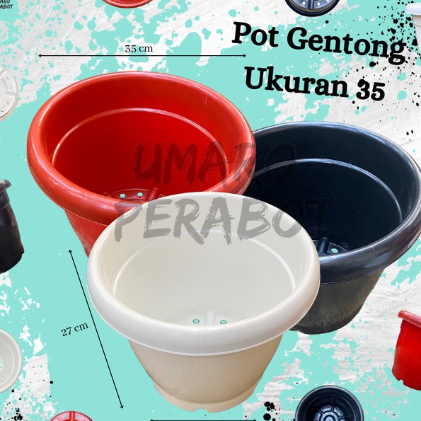 Jual Terbaru Pot Gentong Ukuran 35 Pot Pot Jumbo Pot Vinca Pot Tanaman ...