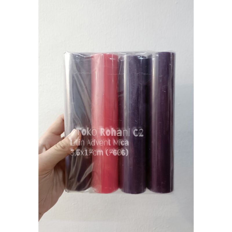Jual Lilin Advent Mica 3,5x17cm (7606) - Lilin Natal - Lilin Adven ...