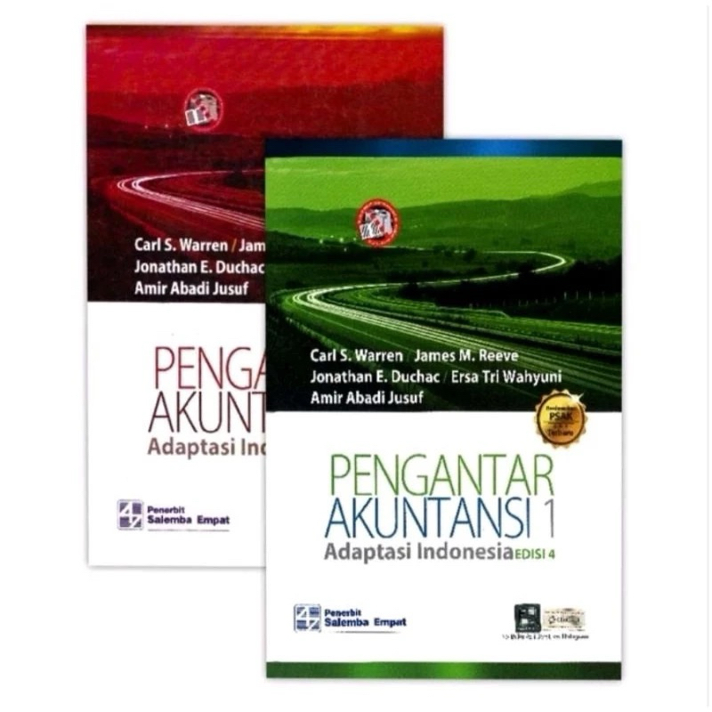 Jual Buku Pengantar akuntansi (adaptasi indonesia) edisi 4 buku 1 dan 2 oleh Carl s Warren ...