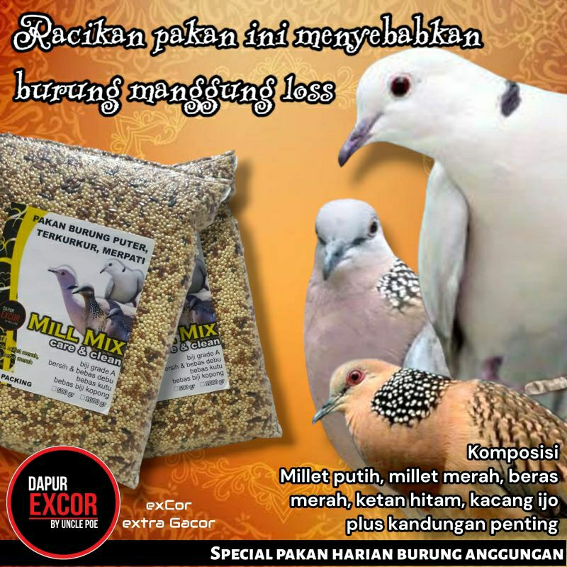 Jual pakan terkukur, puter pelung, merpati, perkutur harian dan ternak ...