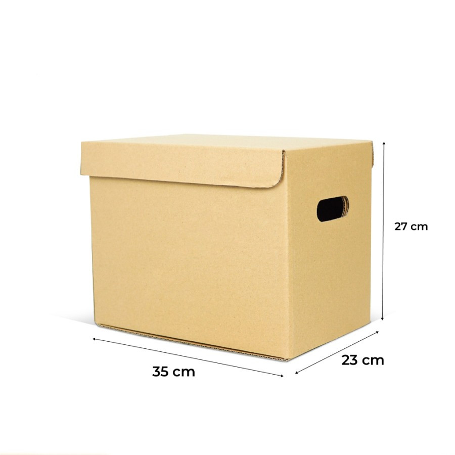 Jual ( 10 pcs ) kardus dus box file dokumen arsip organizer kantor dus penyimpanan berkas coklat ...