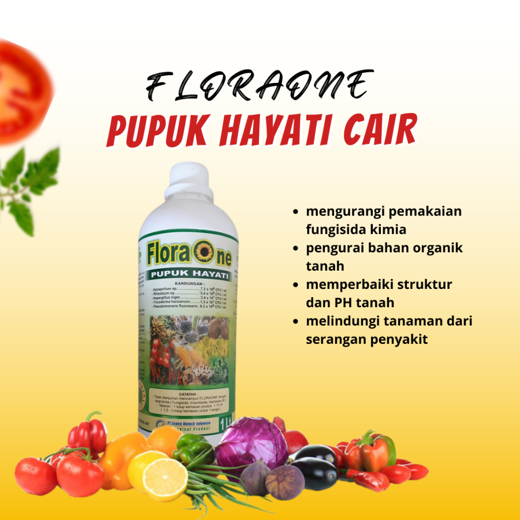Jual Pupuk FloraOne, Pupuk Hayati Cair Obat Layu Fusarium Antraknosa Tanaman | Shopee Indonesia
