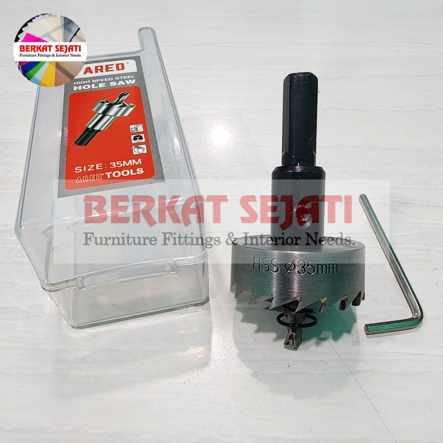 Jual Mata Bor ALUMINIUM 35 mm Hole Saw Lubang ENGSEL SENDOK Kayu Besi ...