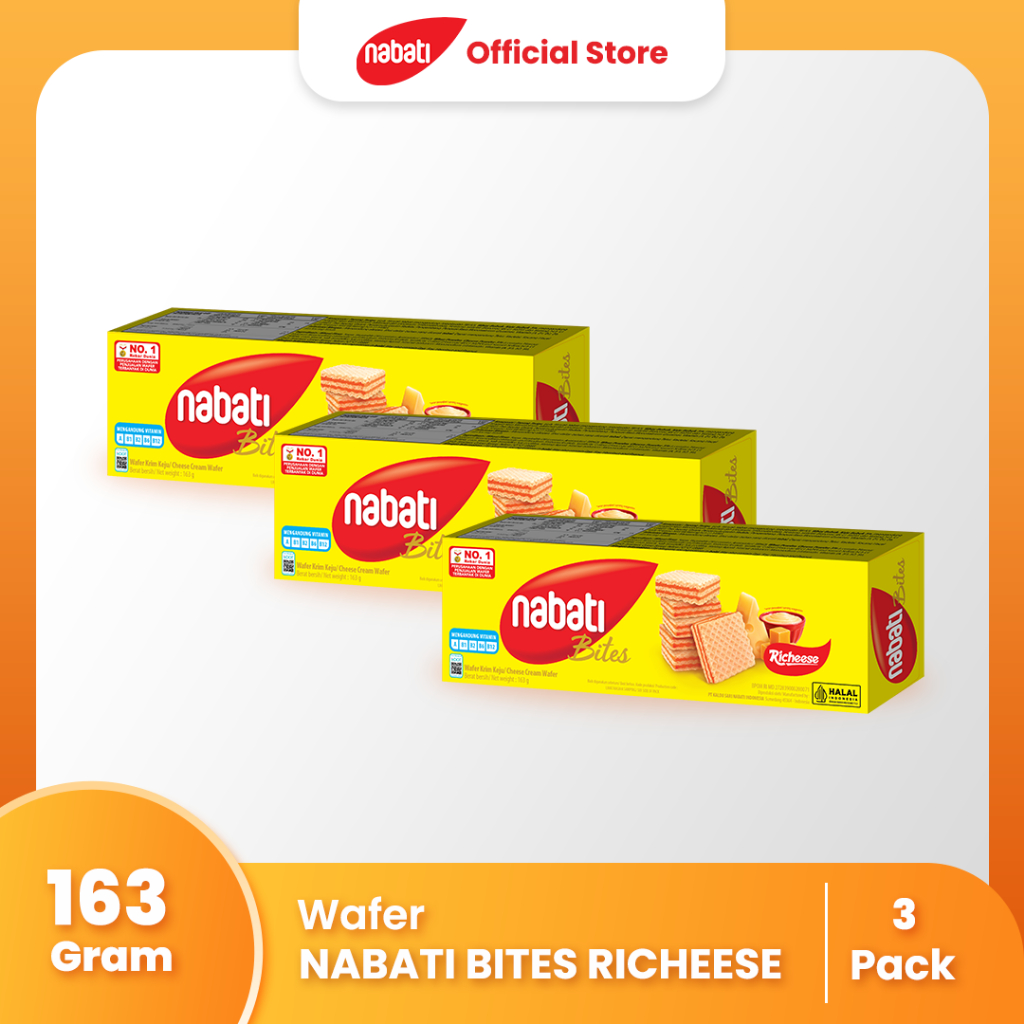 Jual [Bundle Pack Isi 3] NABATI Bites Richeese 163g | Shopee Indonesia