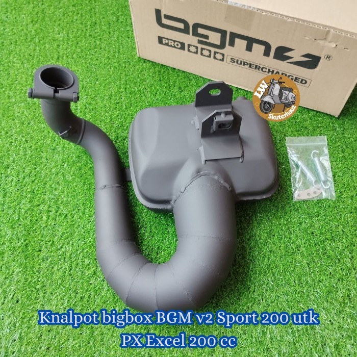 Jual Knalpot Bigbox BGM V2 SPORT 200 Utk PX Excel 200 cc | Shopee Indonesia
