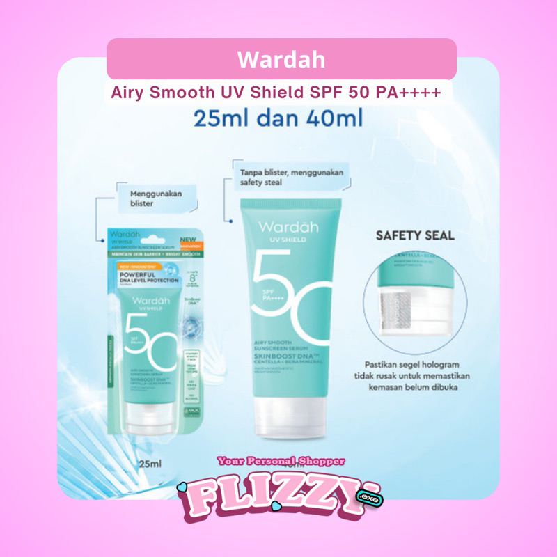 Jual Wardah | Airy Smooth UV Shield SPF 50 PA+++ | Sunscreen | Shopee ...