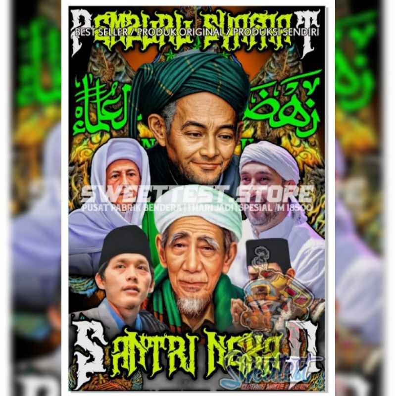 Jual 1 HARI JADI + FREE STICKER, BENDERA PRINTING CUSTOM SOLO, CETAK ...