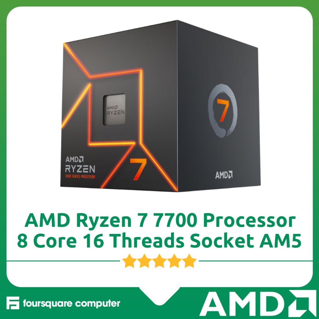 Jual AMD Ryzen 7 7700 CPU Gaming Processor 8 Core 16 Threads Socket AM5 ...