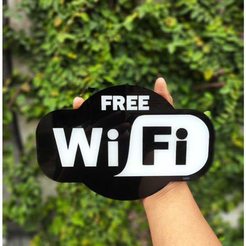 Jual Free Wifi | Sign Board Akrilik | Papan Tanda Wifi | Tanda Label ...