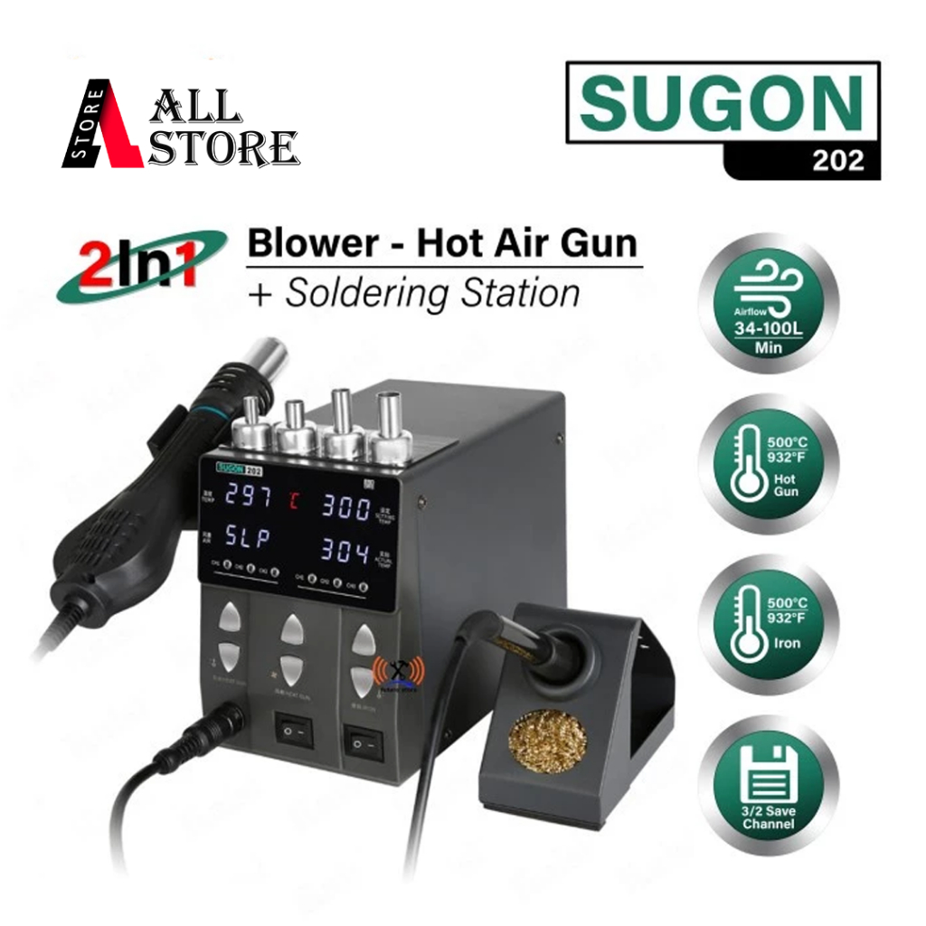 Jual SUGON 202 Blower+Solder - Blower - Solder - Hot Air Gun 2 In 1 Ori ...
