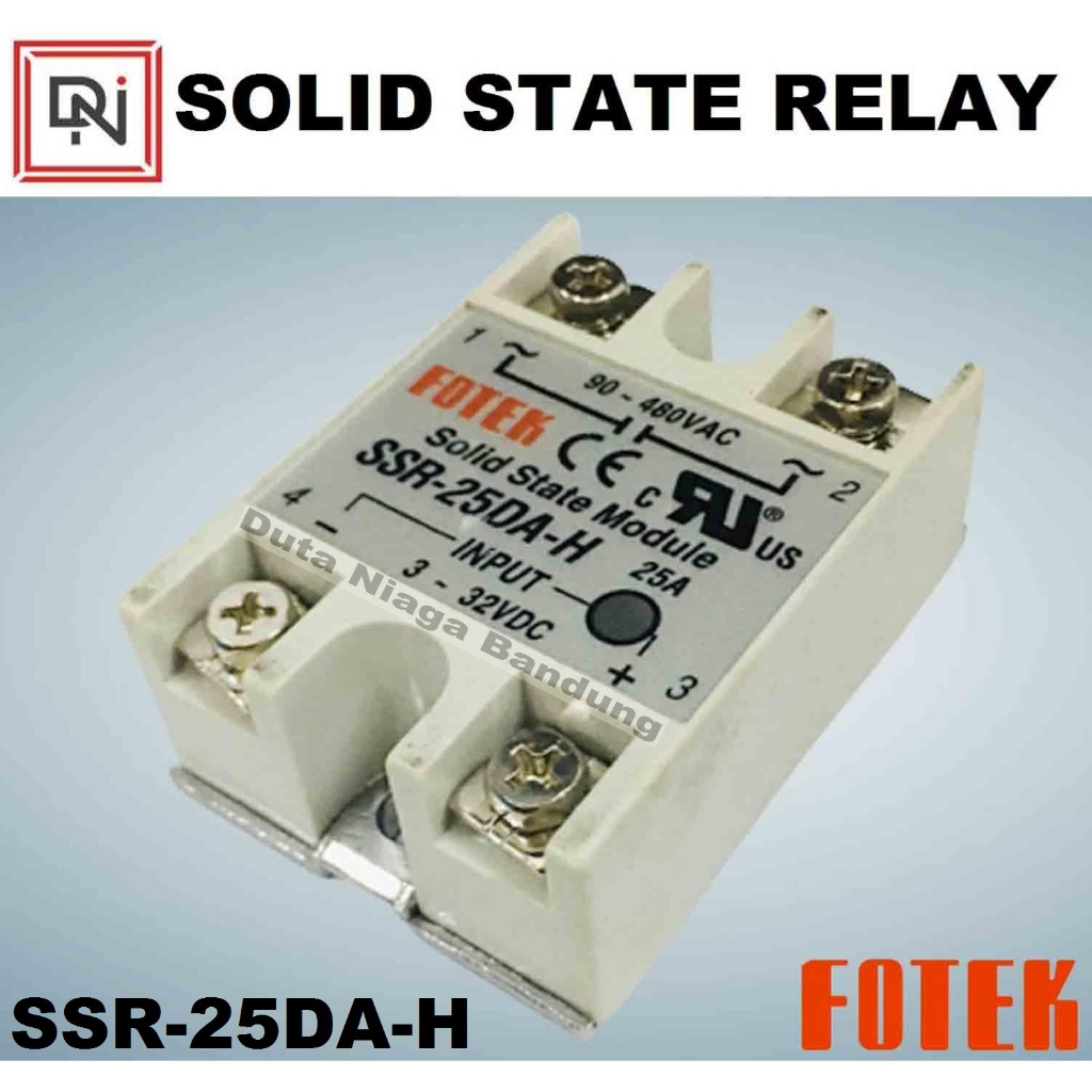 Jual SSR-25DA FOTEK SOLID STATE RELAY 25DA FOTEK ORIGINAL TAIWAN | Shopee Indonesia