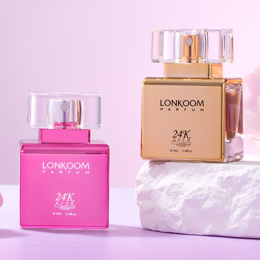 Jual LONKOOM 24K isi 10ml Travel Size Pure Gold/Pink EDP Parfum Tahan ...