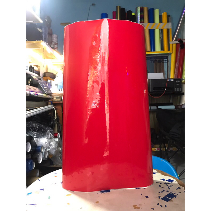 Jual (P7) skotlet merah glossy sticker merah ferari gilap | Shopee ...