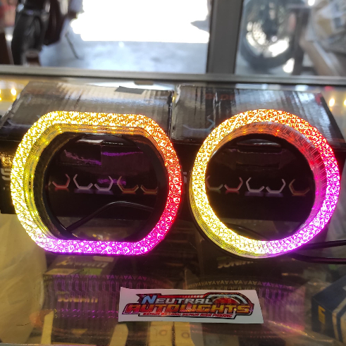 Jual COVER 5D RGB BMW BULAT SHROUD BILED Ring Kristal 2.5 Inch | Shopee ...