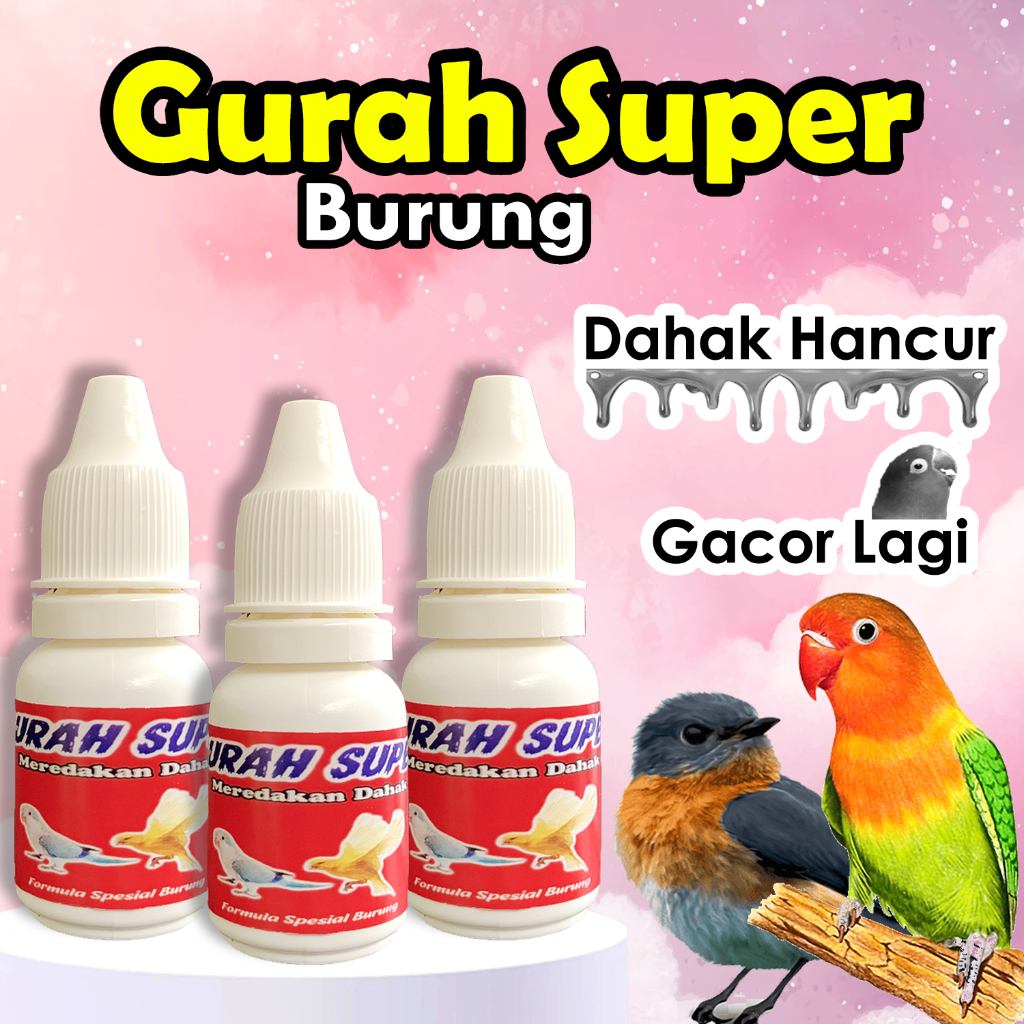 Jual [COD] Obat Pernafasan Burung / Batuk Berdahak Burung "GURAH SUPER ...
