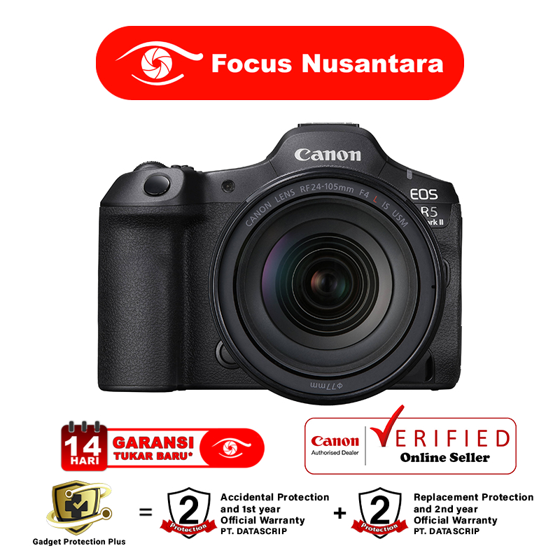 Jual Canon EOS R5 Mark II Kit 24-105mm f4 / EOS R 5 II Body Only ...