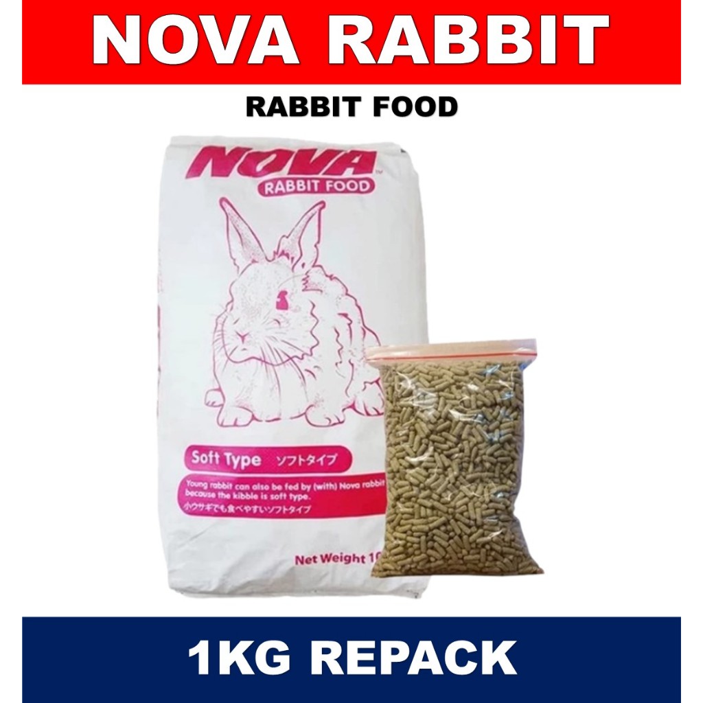 Jual NOVA Rabbit REPACK 1kg / makanan kelinci dan marmut premium dan ...