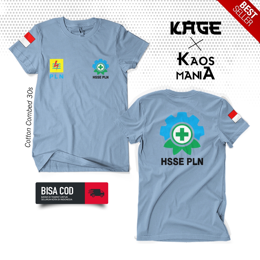 Jual Baju Kaos HSSE PLN Terbaru Energezing Listrik KAOS KAGE | Shopee ...