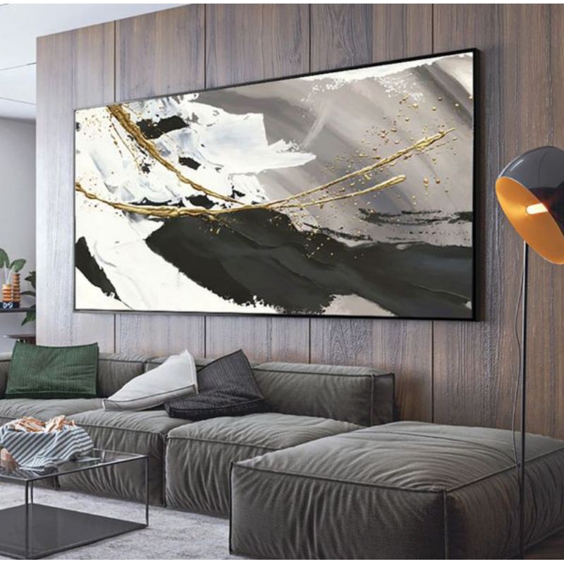 Jual lukisan dinding abstrak minimalis modern art | Shopee Indonesia