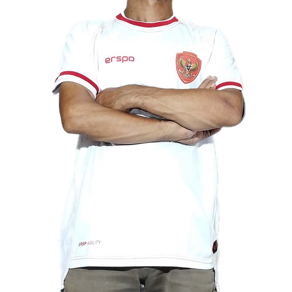 Jual Jersey Kaos Bola Timnas Indonesia Erspo 2024 Unisex Putih Merah | Shopee Indonesia
