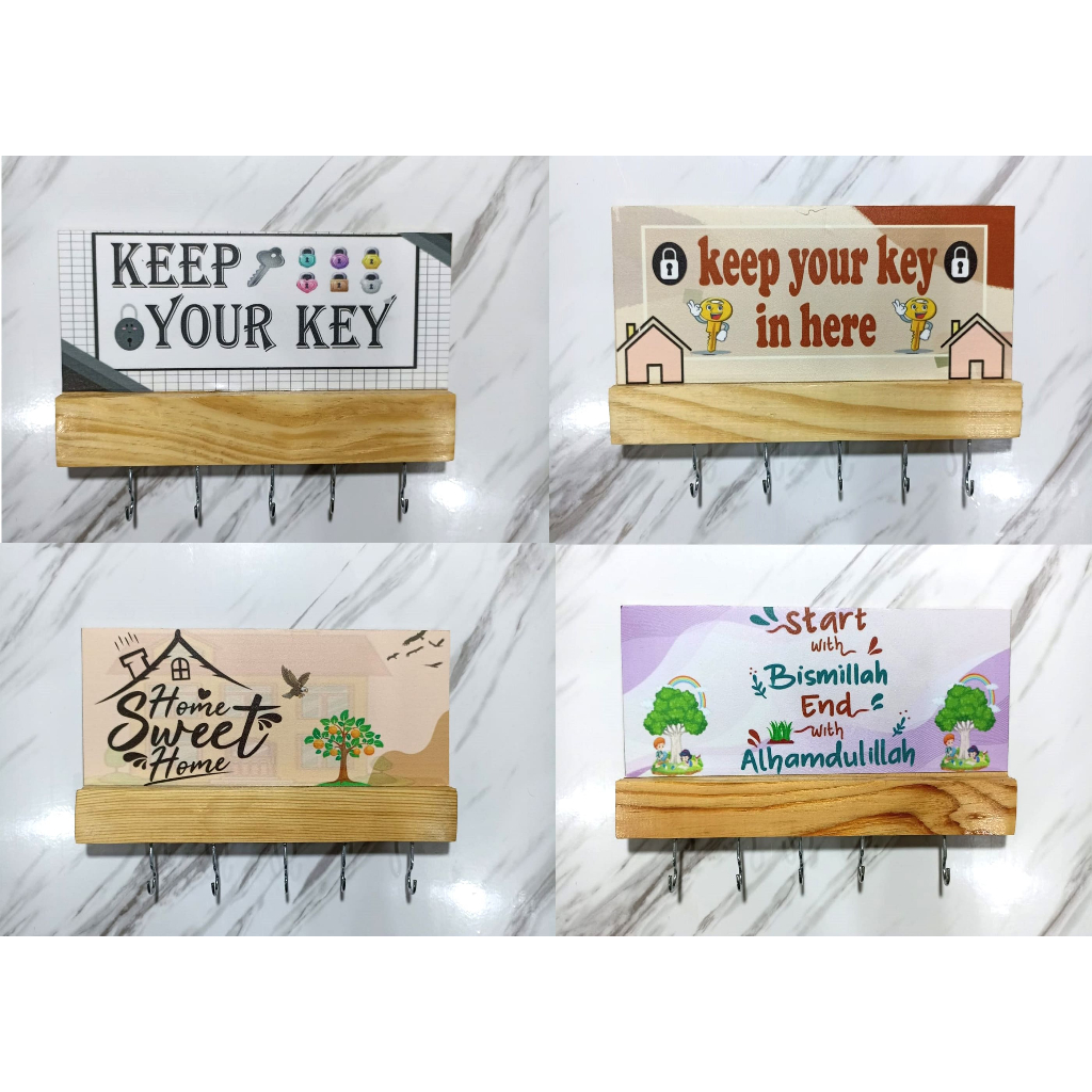 Jual tempat gantungan kunci tempat kunci rak kunci rak hias dinding ...