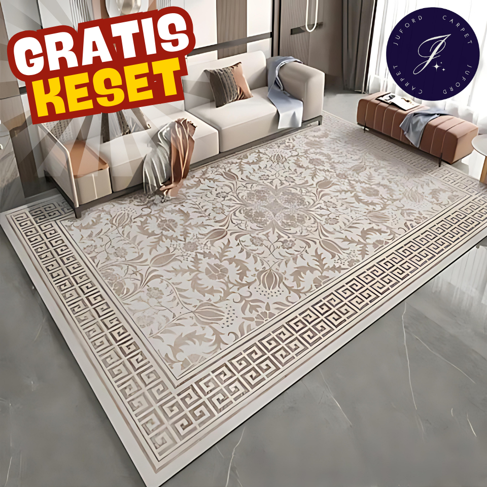 Jual Karpet Ruang Tamu Aesthetic 200x300 180x250 120x200 Murah Empuk ...