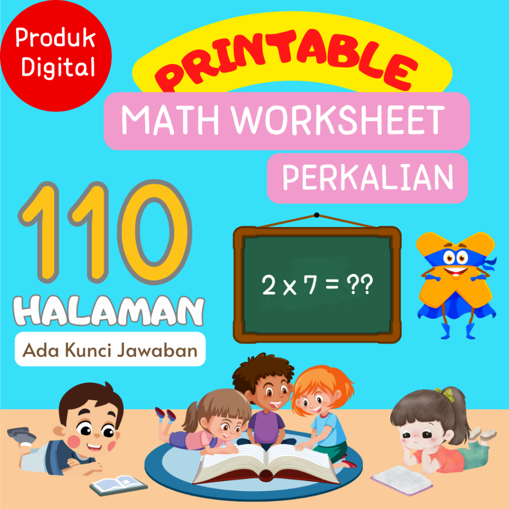 Jual Printable Activity Worksheet Lembar Aktivitas Anak Matematika ...