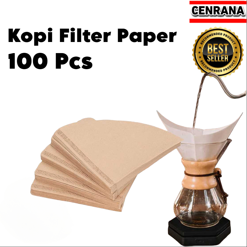 Jual Kertas Saringan Kopi Filter Paper V60 2-4 Cups 100 PCS | Shopee ...