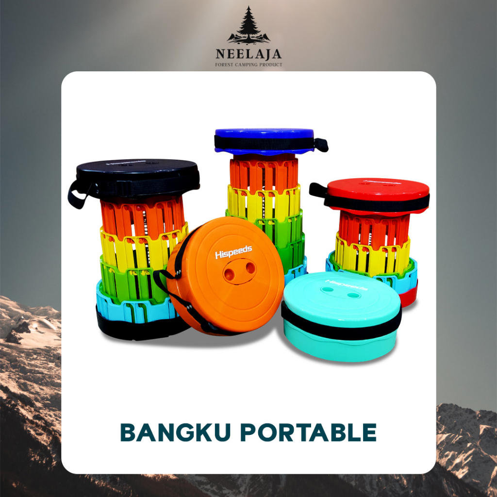 Jual [Neelaja] Bangku Lipat Portable Bangku Bulat Mini Kursi Portable ...