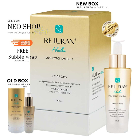 Jual REJURAN DOT DUAL PDRN Turnover Ampoule Dual Effect 30ml GOLD ...