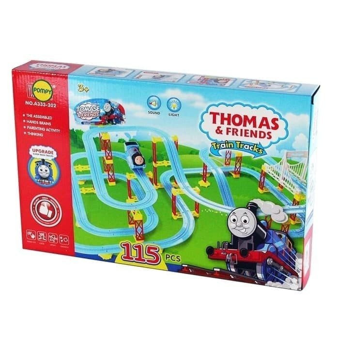 Jual Thomas and Friends Train Track Set Jumbo 115 pcs Mainan Kereta Api ...