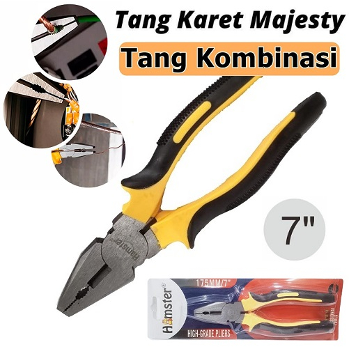 Jual Tang Kombinasi 7" 175mm / Tang Jepit Kombinasi 7 inch Baja Merk ...