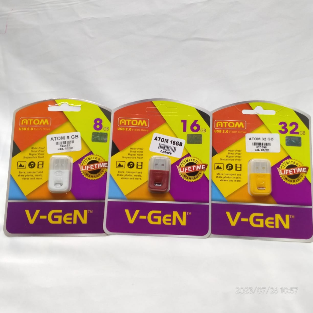 Jual Flashdisk Vgen Atom 32 GB - 16 GB - 8 GB / V-Gen USb Flashdrive ...