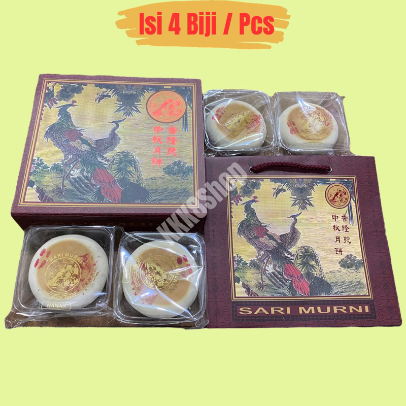 Jual Mooncake Kue Bulan Zhong Chiu Pia (Isi 4) Tong Jiu Pia Sari Murni ...