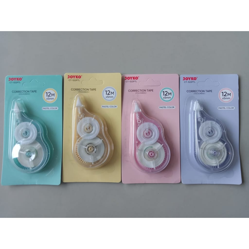 Jual Correction Tape Joyko CT-522PTL Pastel Color/PCS | Shopee Indonesia