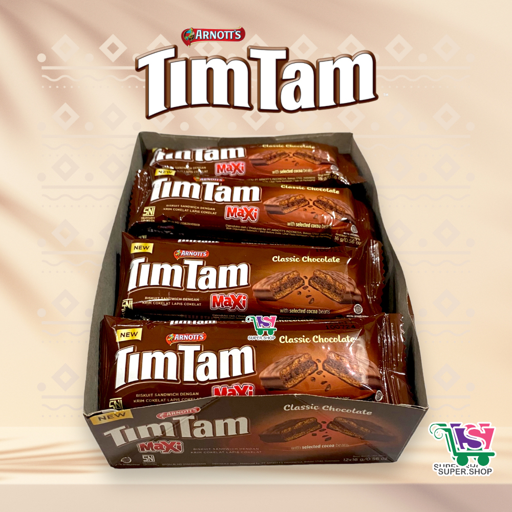 Jual Tim Tam Maxi Chocolatte PACK (isi 12 pcs) Timtam | Shopee Indonesia