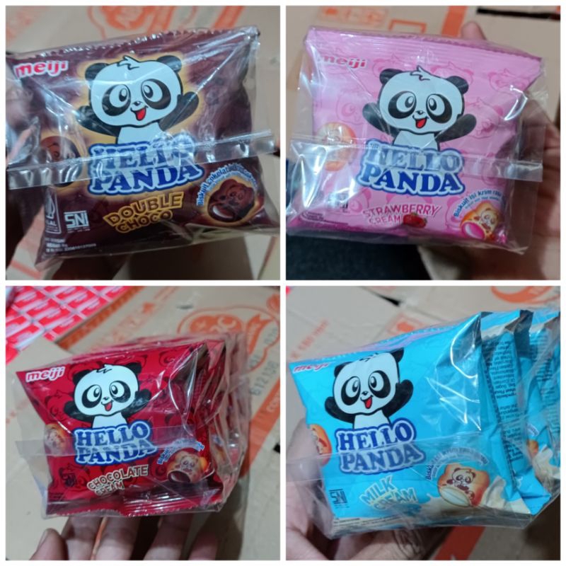Jual biskuit hello panda 10 pcs per renceng | Shopee Indonesia