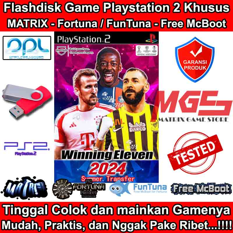 Jual Flashdisk Game PS2 PS 2 Winning Eleven 2024 Summer Transfer ...