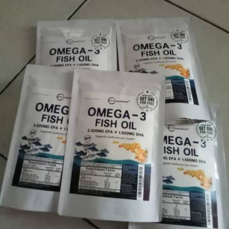 Jual Microingredient Omega 3 Fish Oil 2000mg EPA + 1500mg DHA 300 Softgels Asli Original ...
