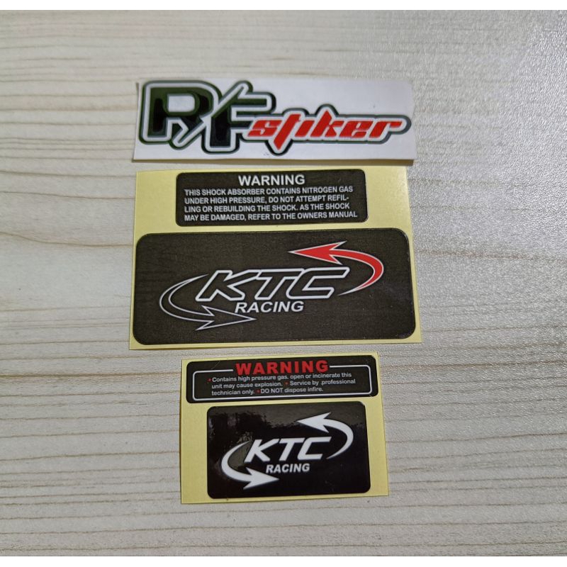 Jual Stiker sticker shock KTC racing stiker shock motor | Shopee Indonesia