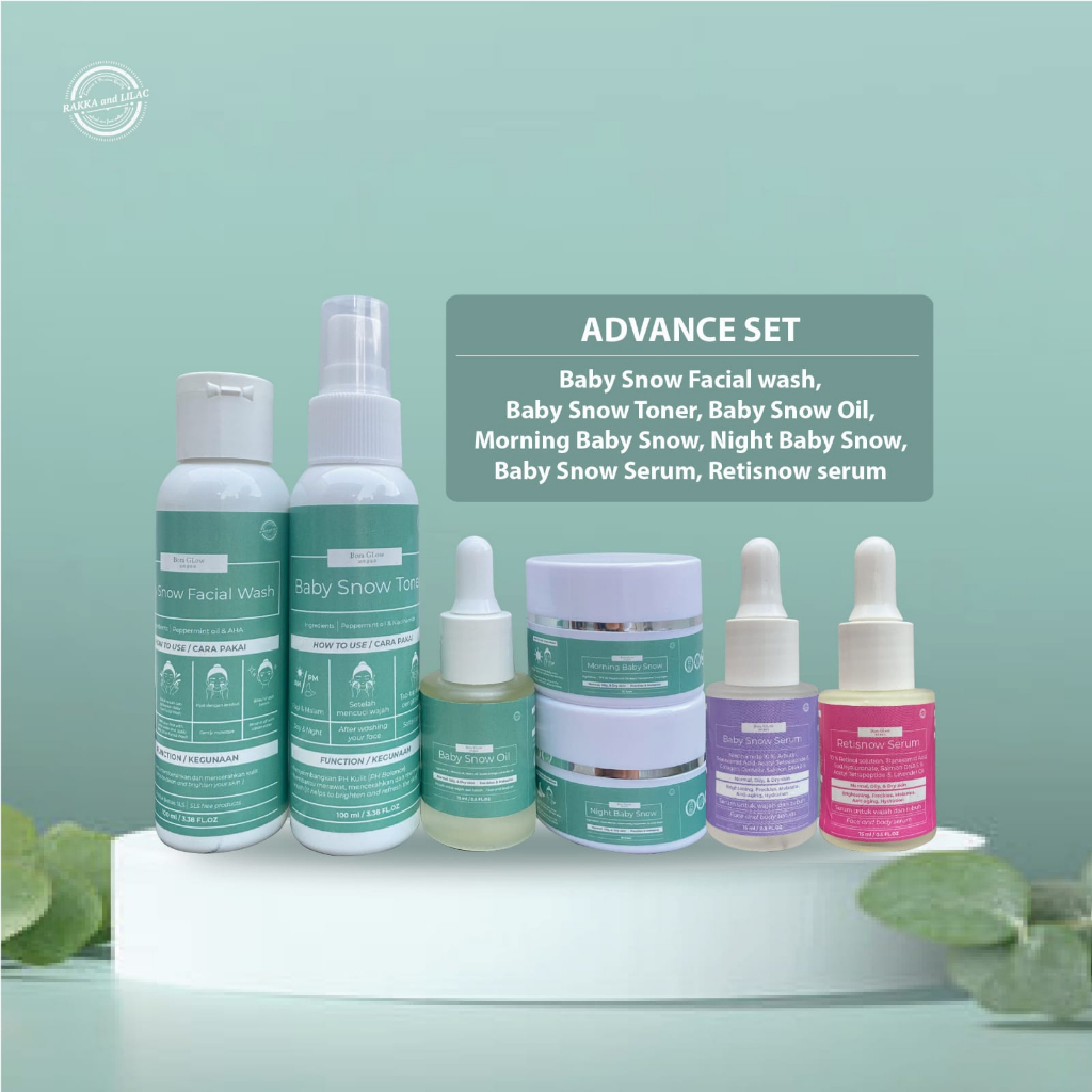 Jual Baby Snow Advance Set : Toner , facial wash , night baby snow ...