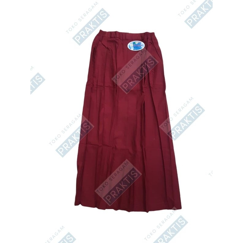 Jual Rok rempel merah panjang SD merk seragam | Seragam Rok merah rempel SD | Shopee Indonesia