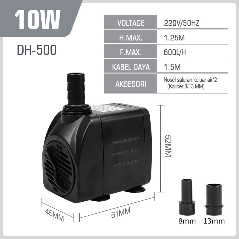 Jual Pompa Air Celup Kolam Aquarium Aquascape - Mesin Air Terjun Kolam Ikan Koi Arwana 4000L/H ...