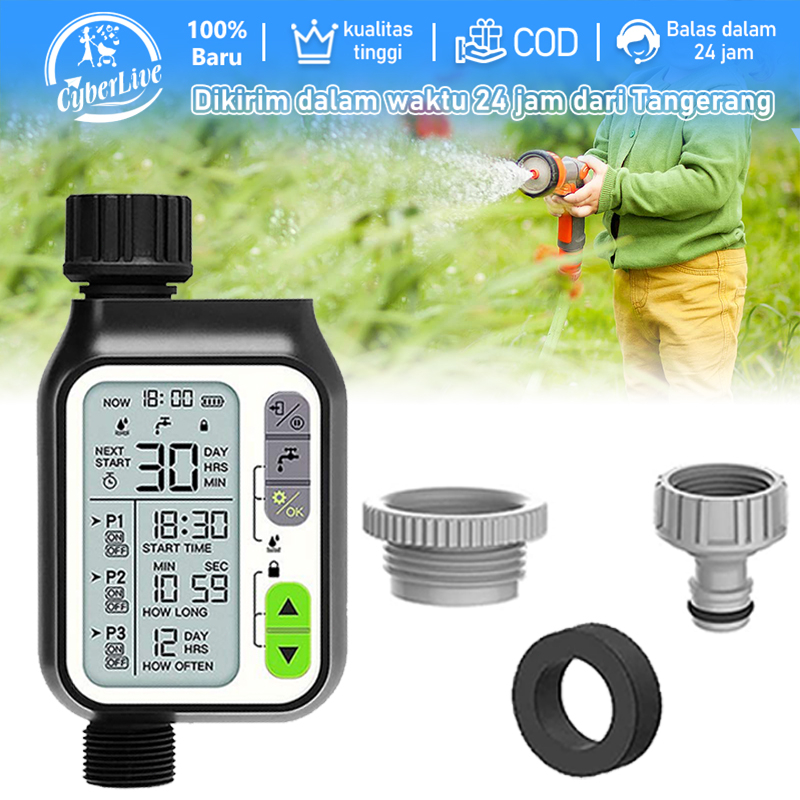 Jual Automatic Water Timer Digital Irigasi Lectronic Sprinkler Hose ...