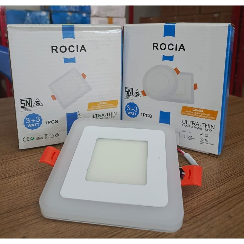 Jual LAMPU PANEL LED ROCIA 3+3 WATT | Shopee Indonesia