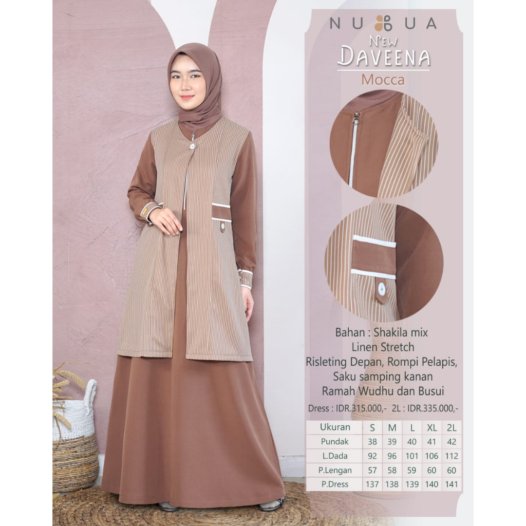Jual Nubua Daveena Dress Cantik Anggun | Shopee Indonesia