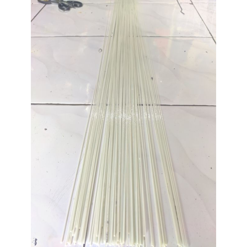 Jual Ruji Fiber Stik Putih 1Meteran Ecer Isi 10 Biji Ukuran 2mm Jeruji ...