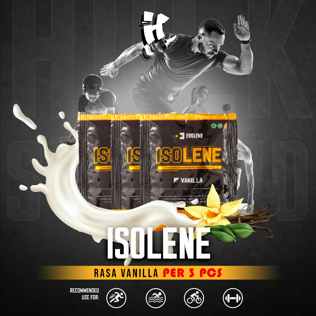 Jual Evolene Isolene Rasa Vanila Susu Protein Premium 3 Sajian 33gr ...